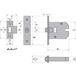 G4072 Heavy Duty Mortice Push / Pull Roller Bolt Latch - Imperial Locks