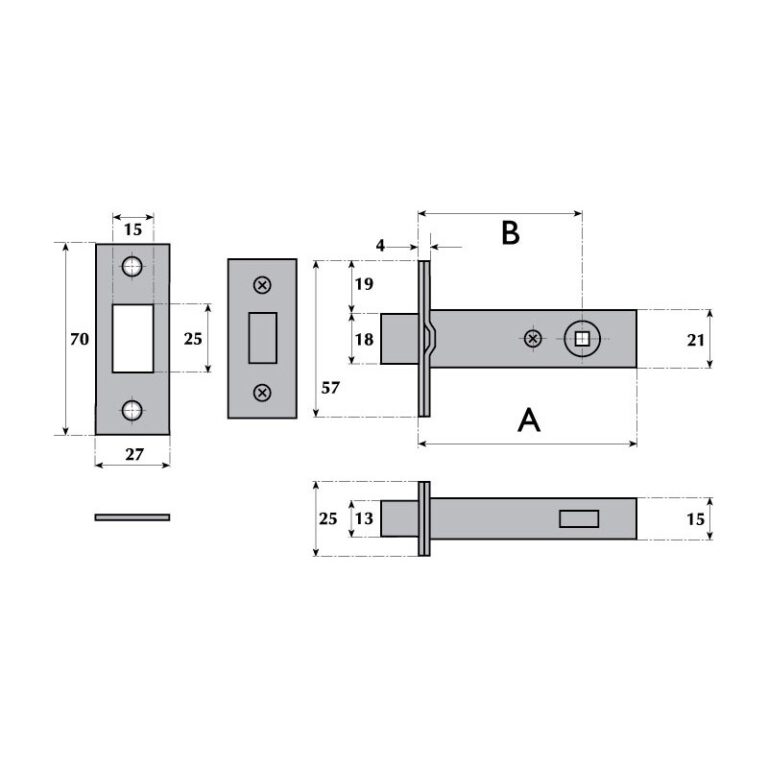G8060 Tubular Mortice Privacy Deadbolt Light Duty - Imperial Locks